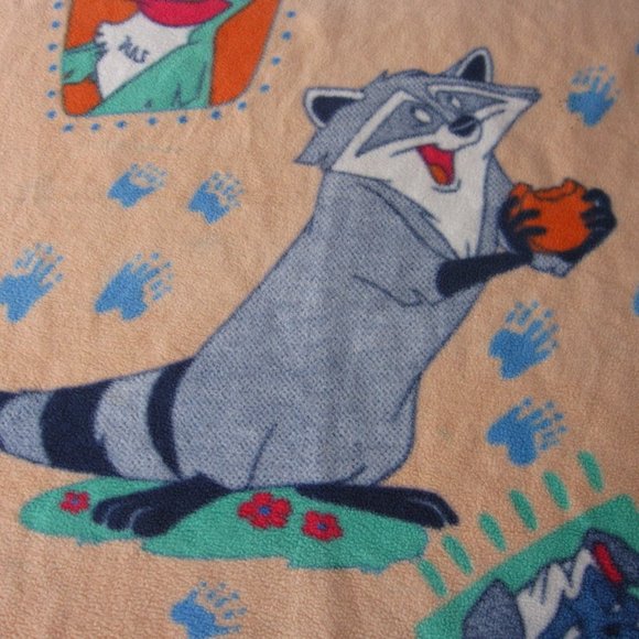 Disney | Bedding | Vintage Disney Pocahontas Meeko Fleece Throw Blanket ...